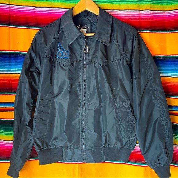 Jackets & Coats | Vintage Rodeo Barrel Racer Embroidered Black Zip ...